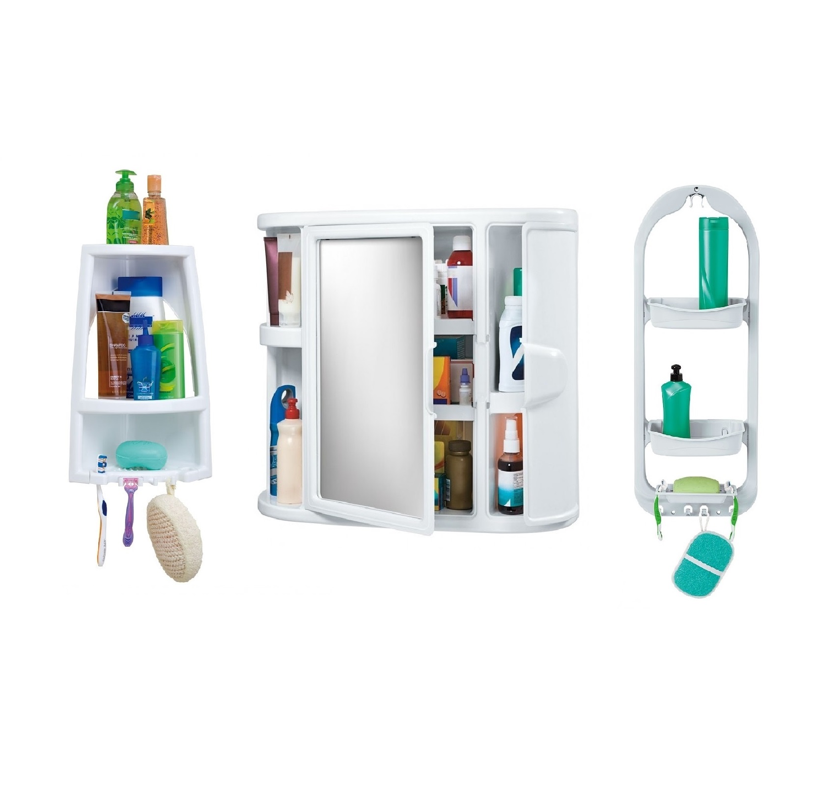 Botiquín Gabinete + Esquinero + Organizador De Ducha Rimax → LG ...