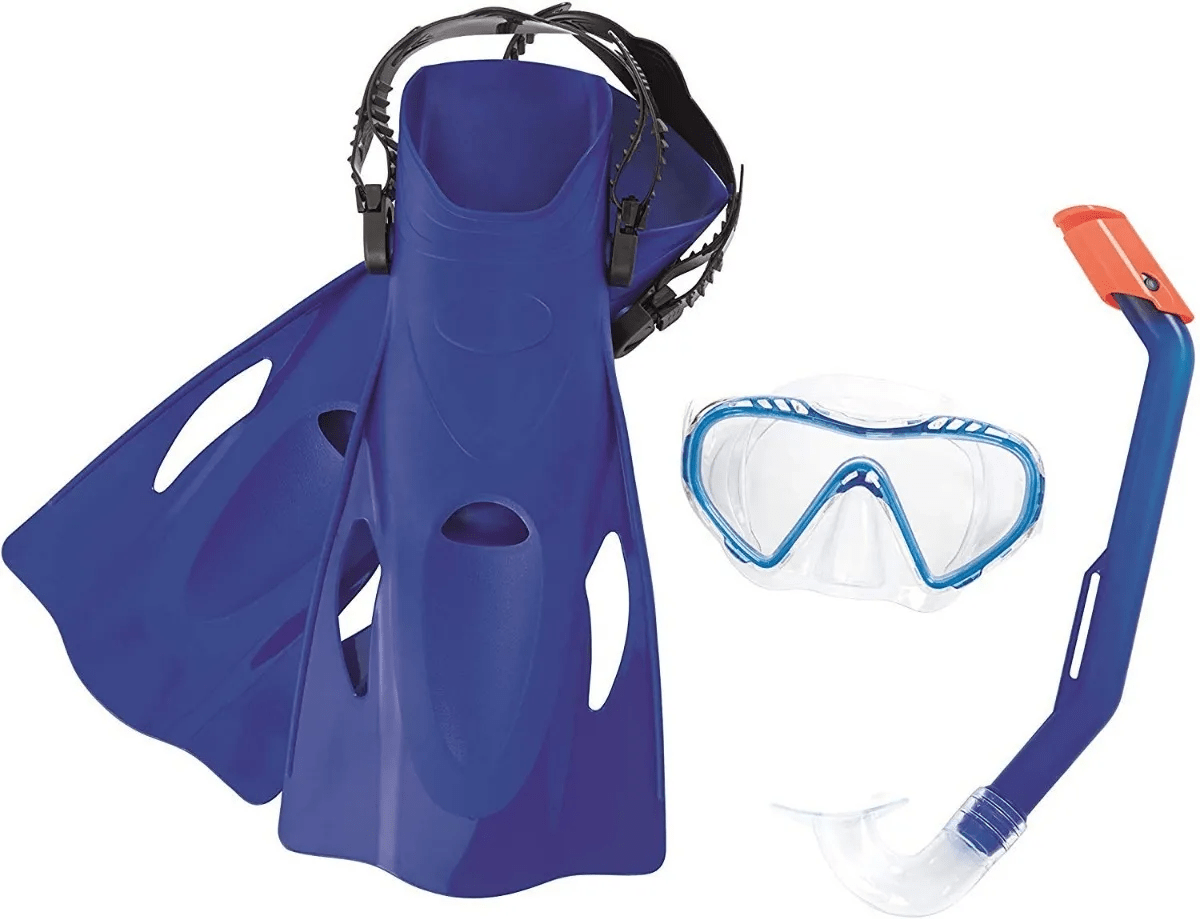 Snorkel Mascara Y Patas De Rana Bestway Hydro-swim Niños → LG Amoblamientos