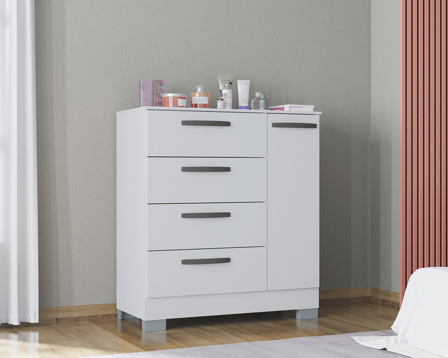 Comoda Cajonera Mueble Dormitorio 4 Cajones 1 Puerta – OUTLET → LG ...